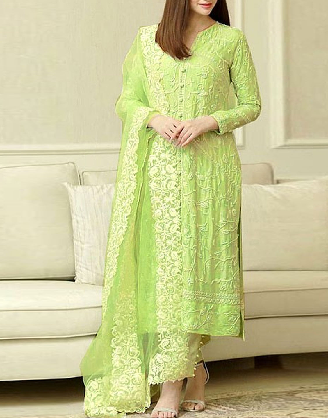 Green Dress Design 2025: Pakistani Green Frock & Green Maxi Dresses for ...