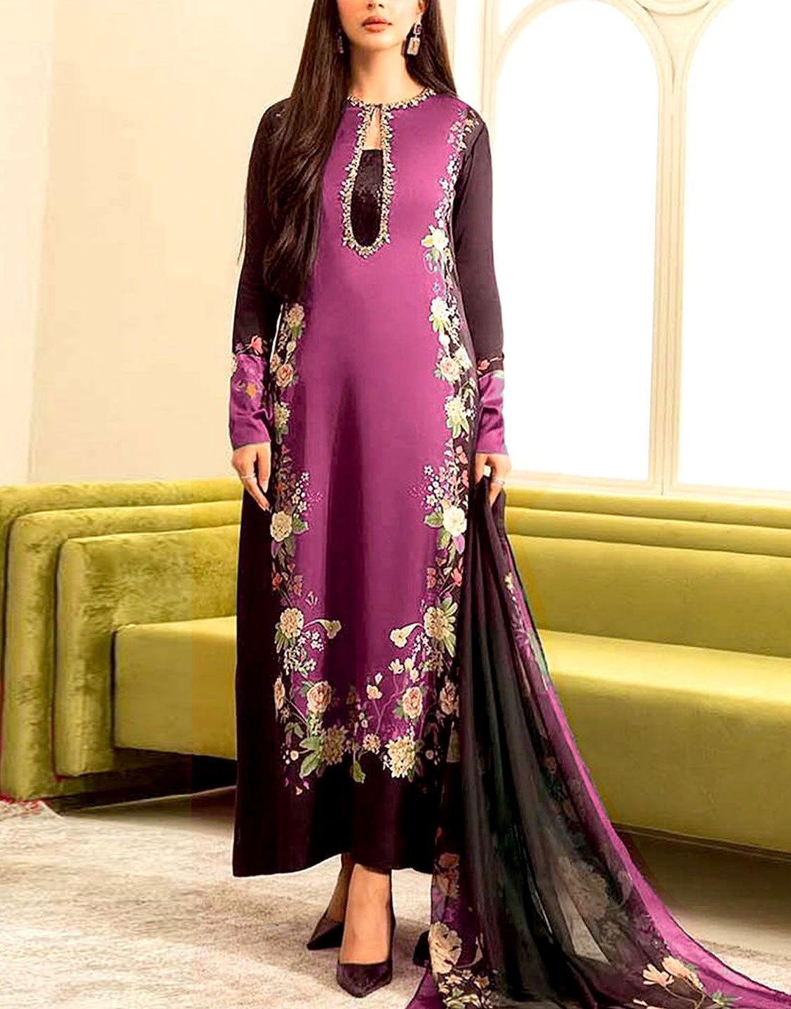 Silk Dress Design 2025: Raw Silk, Shamoz Silk & Katan Silk Dresses ...